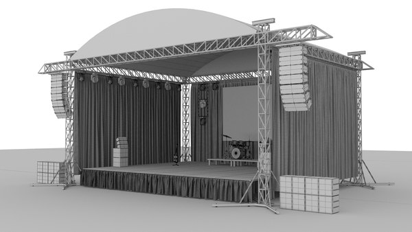 modelo 3d Escenario de concierto - TurboSquid 2098929