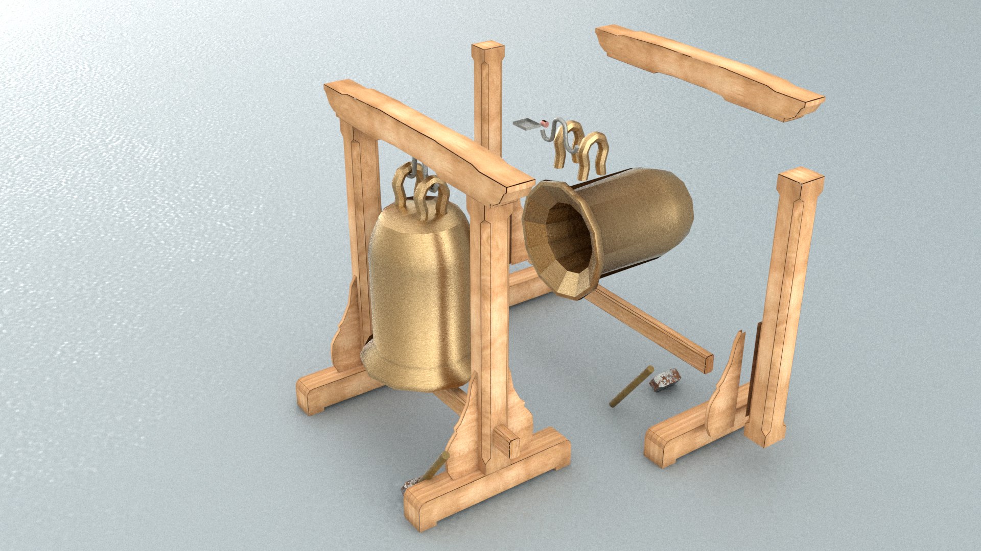 Laos Temple Bell 3D Model - TurboSquid 2109611