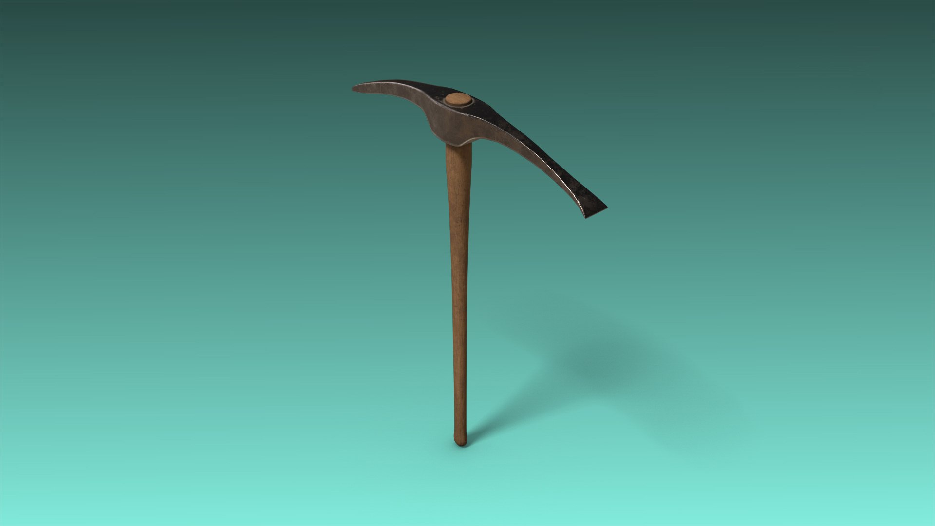 3D low-poly pickaxe - TurboSquid 1638979