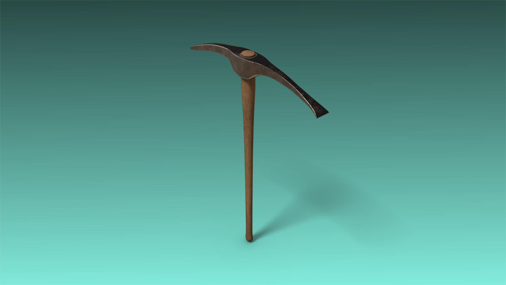 3D low-poly pickaxe - TurboSquid 1638979
