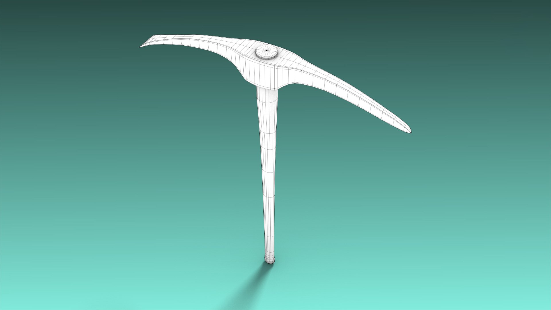 3D low-poly pickaxe - TurboSquid 1638979