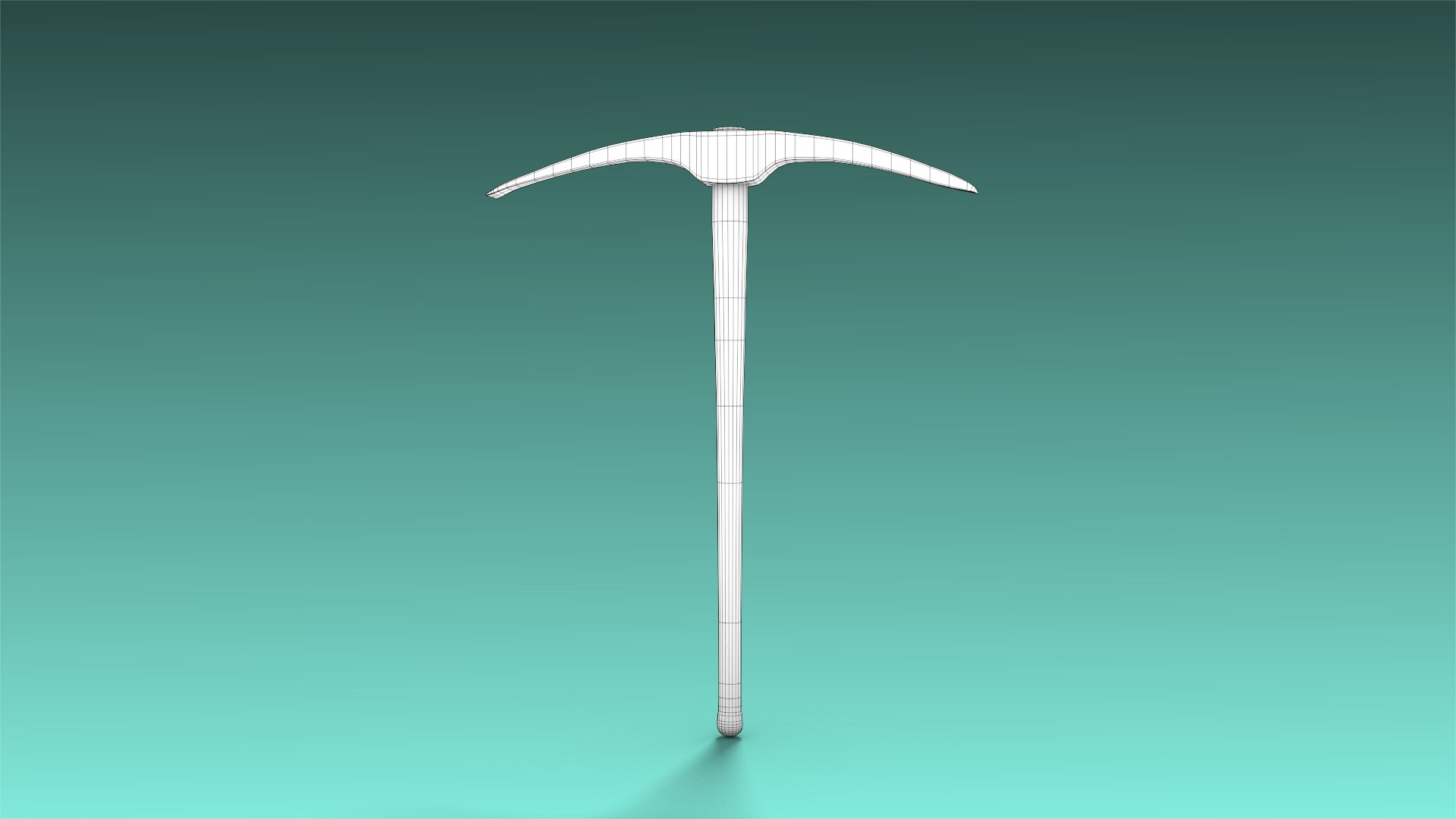 3D low-poly pickaxe - TurboSquid 1638979