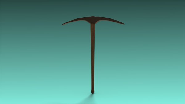 3D low-poly pickaxe - TurboSquid 1638979