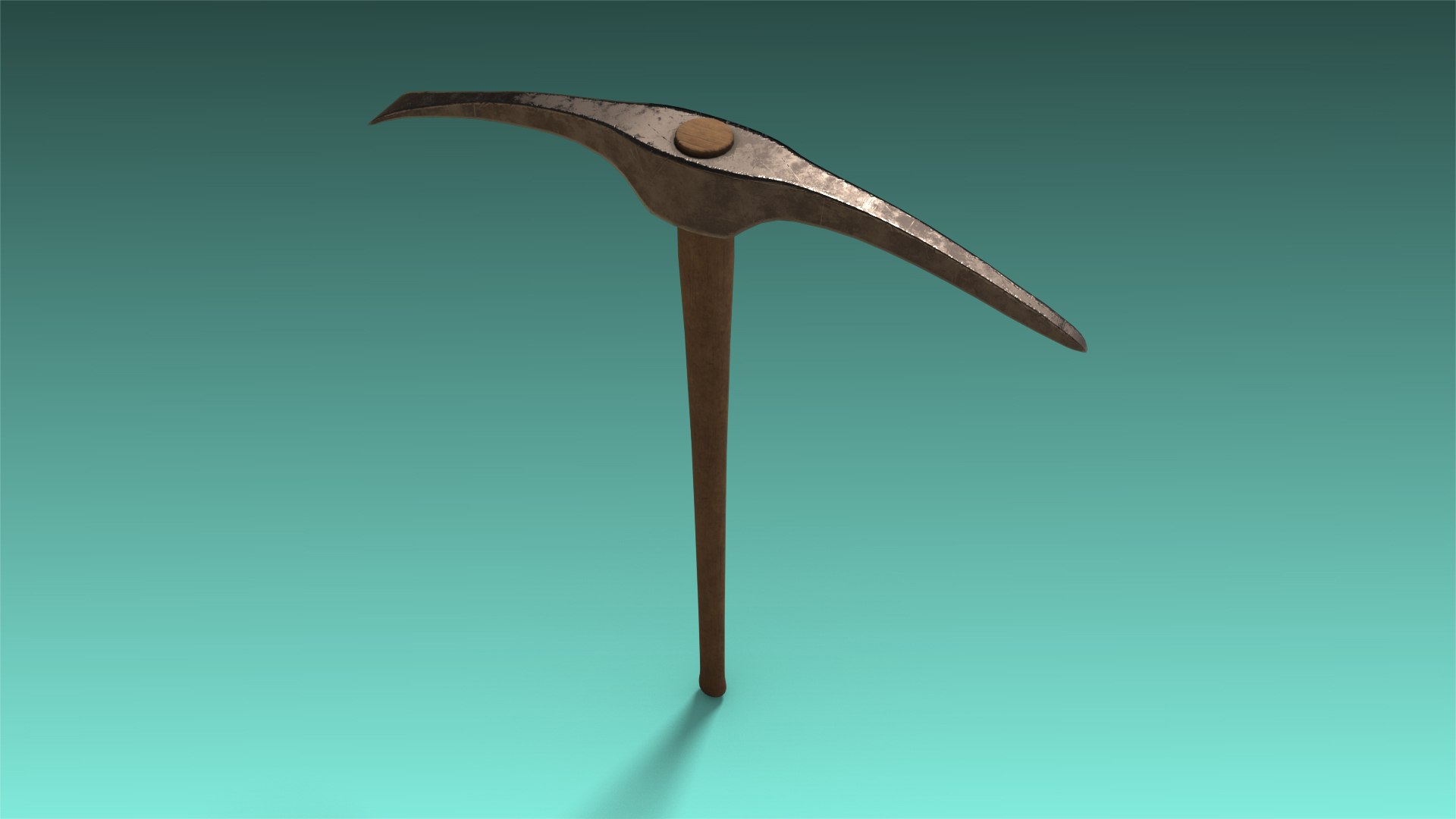 3D low-poly pickaxe - TurboSquid 1638979