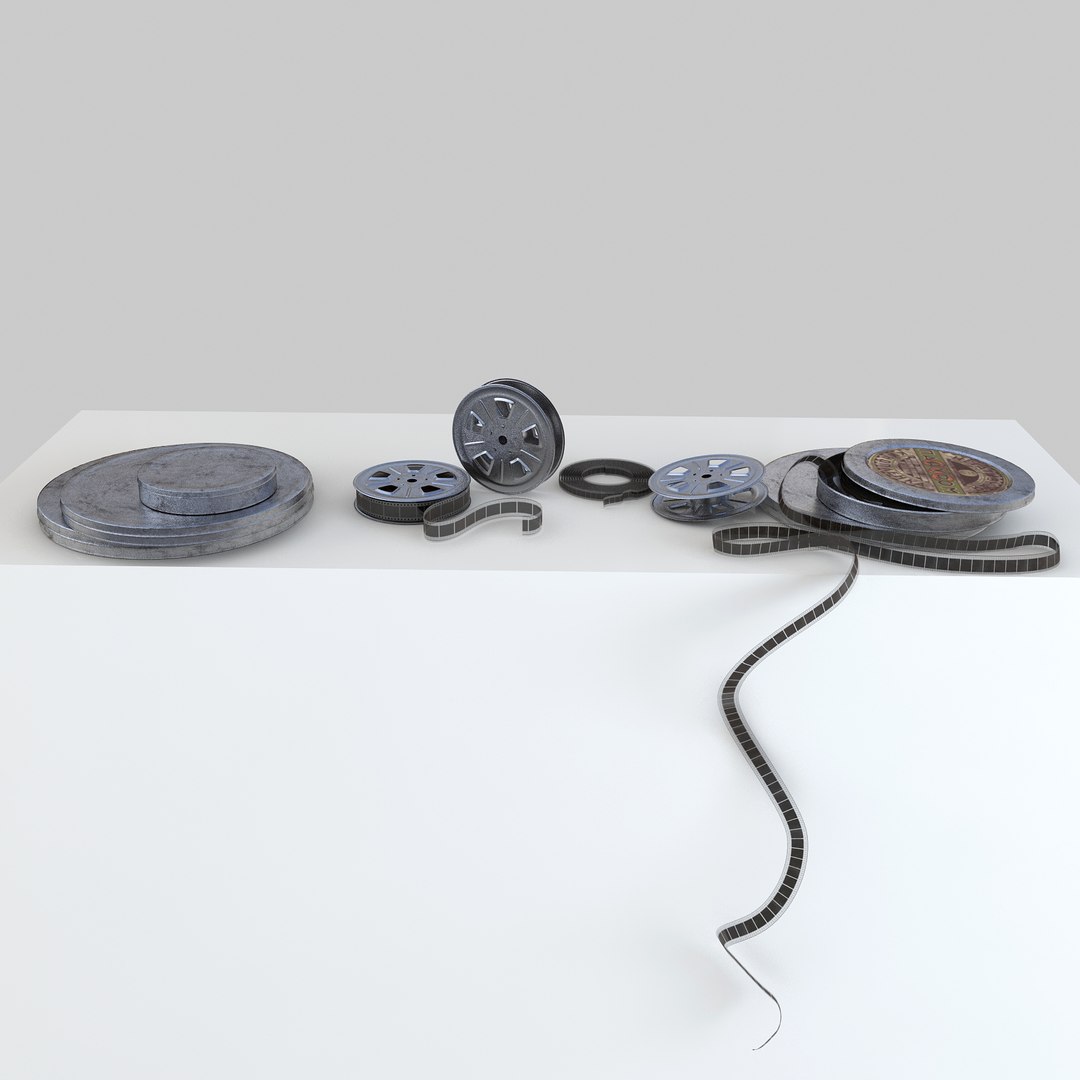 3d Model Film Reel