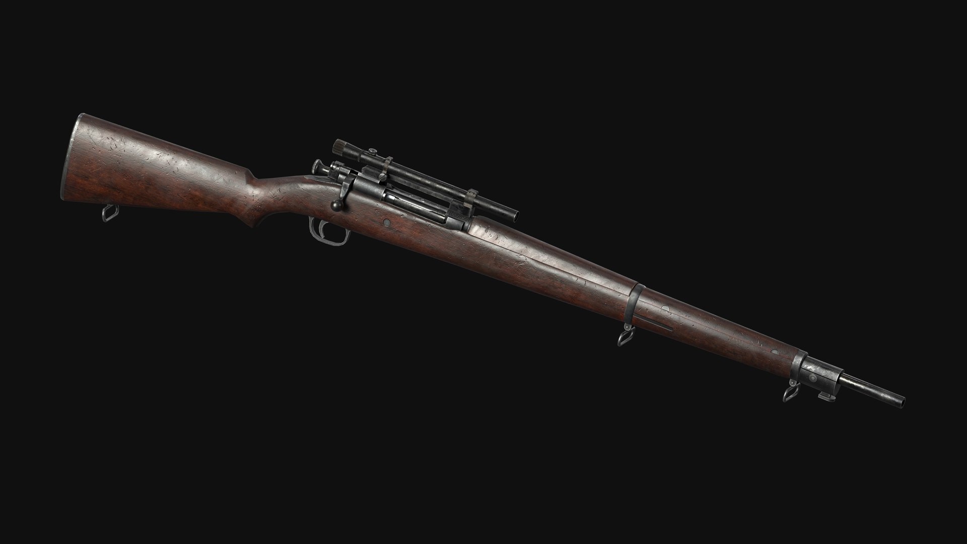 Springfield Sniper Scope 3D Model - TurboSquid 1708353