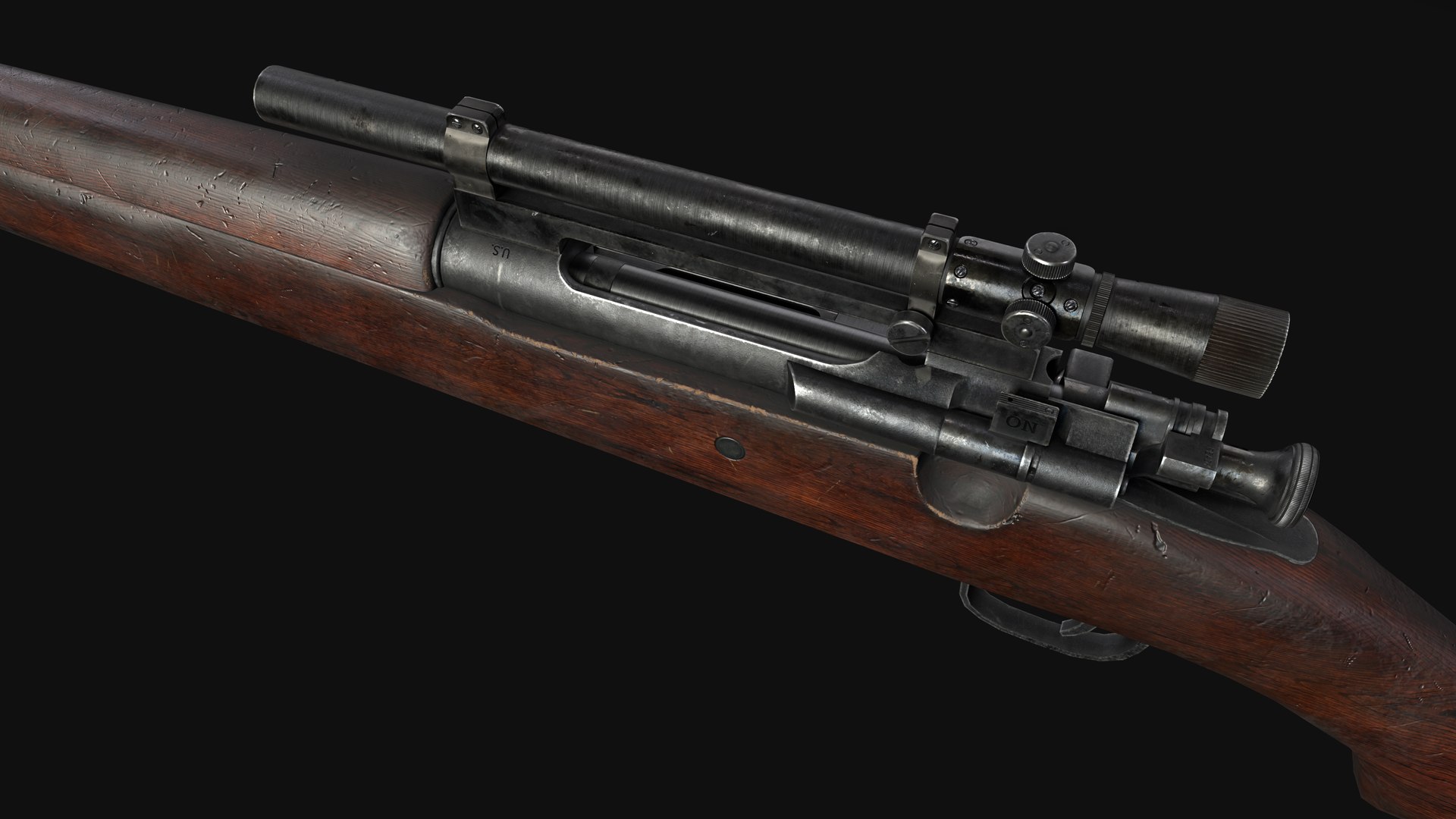 Springfield Sniper Scope 3D Model - TurboSquid 1708353