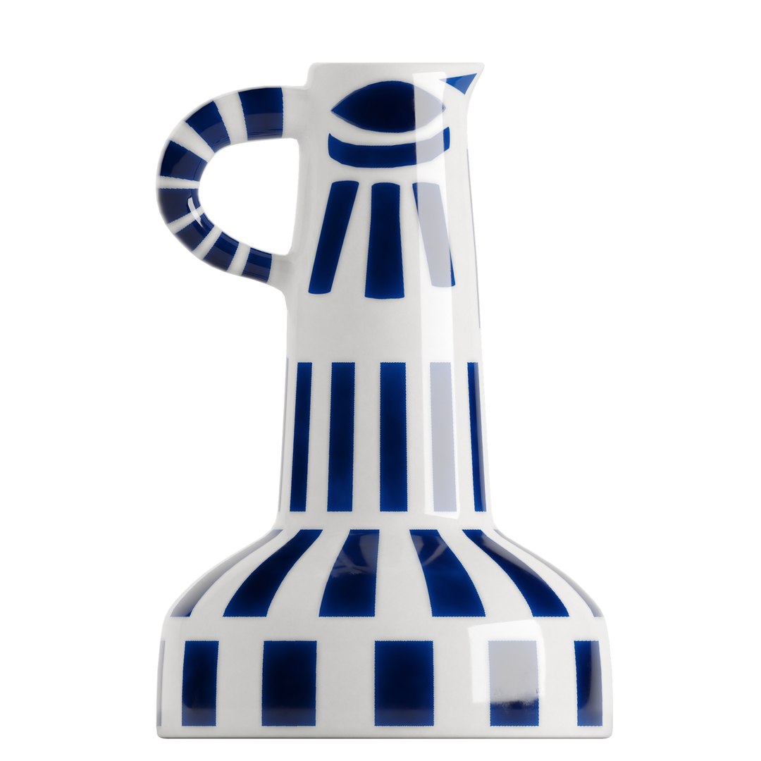 Sargadelos Bird Bud Vase In Color Blue 3D Model - TurboSquid 2422041