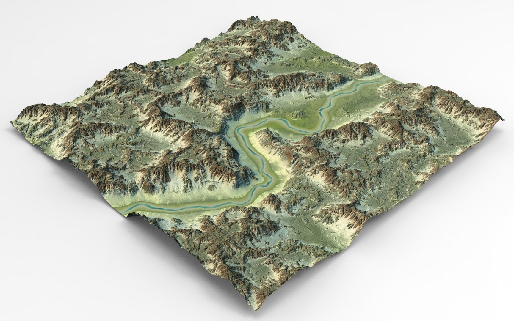 3D Games Terrain Model - TurboSquid 1472286