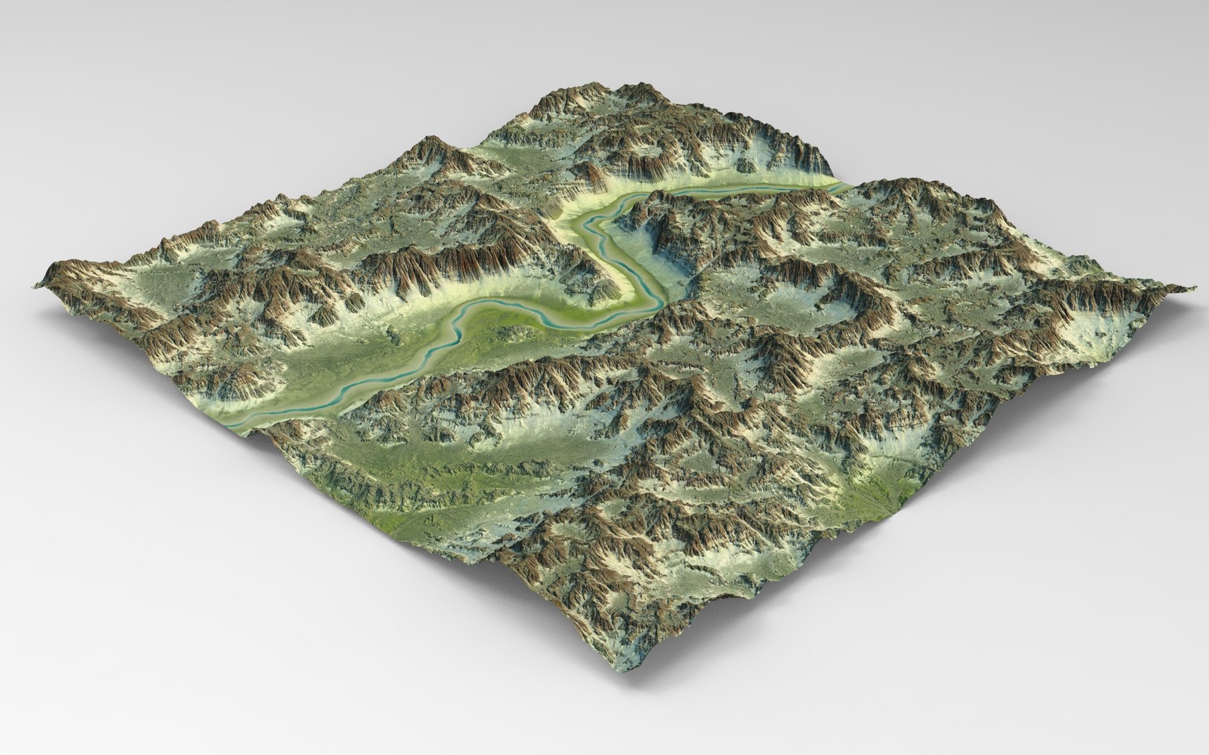 3D Games Terrain Model - TurboSquid 1472286