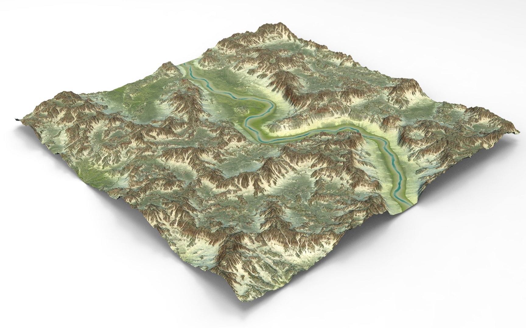 3D Games Terrain Model - TurboSquid 1472286