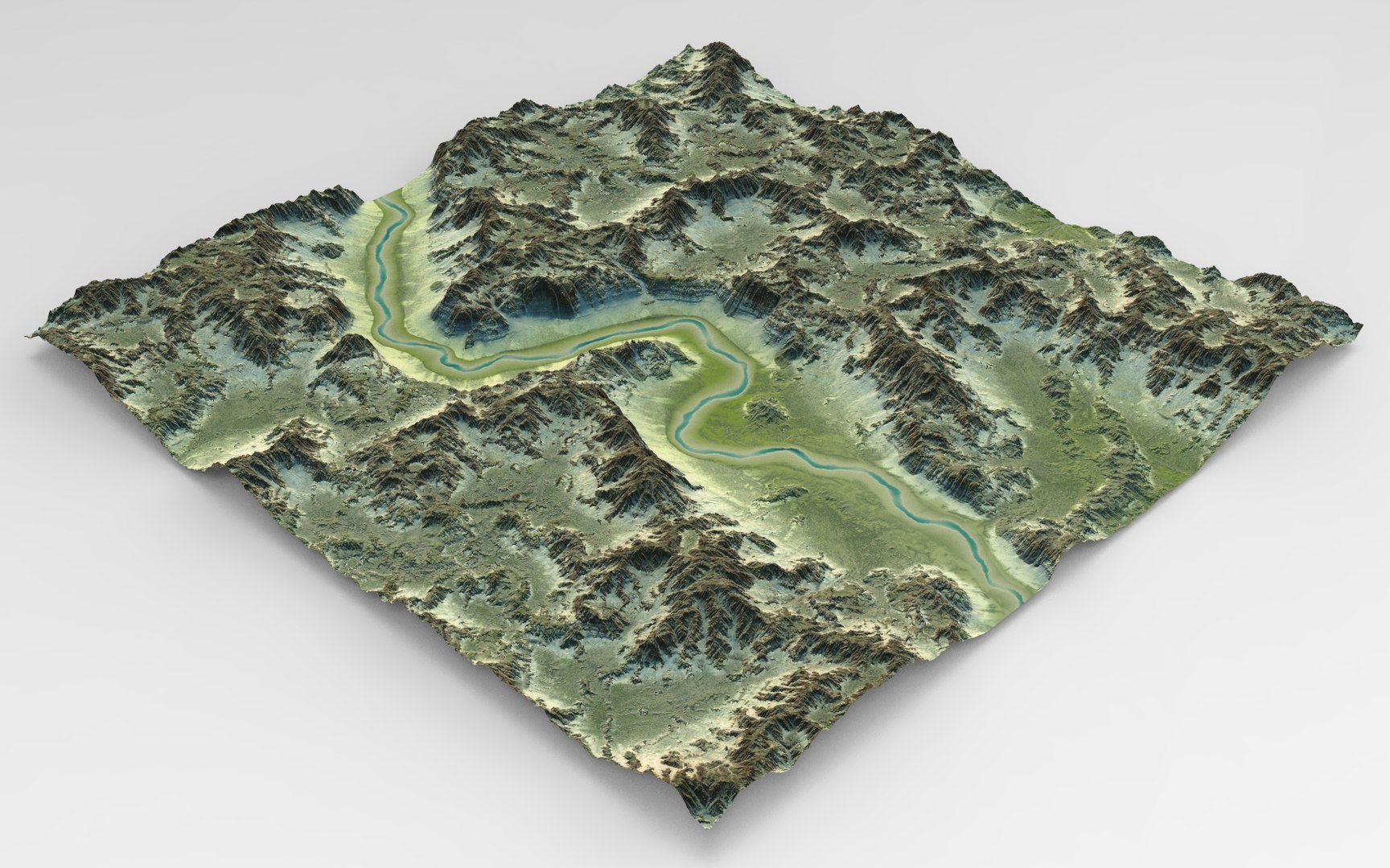 3D Games Terrain Model - TurboSquid 1472286