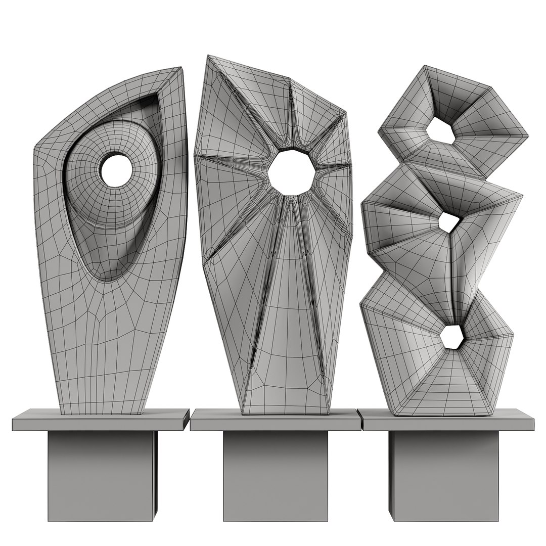 Abstract Sculptures Set 02 3D Model - TurboSquid 2282224