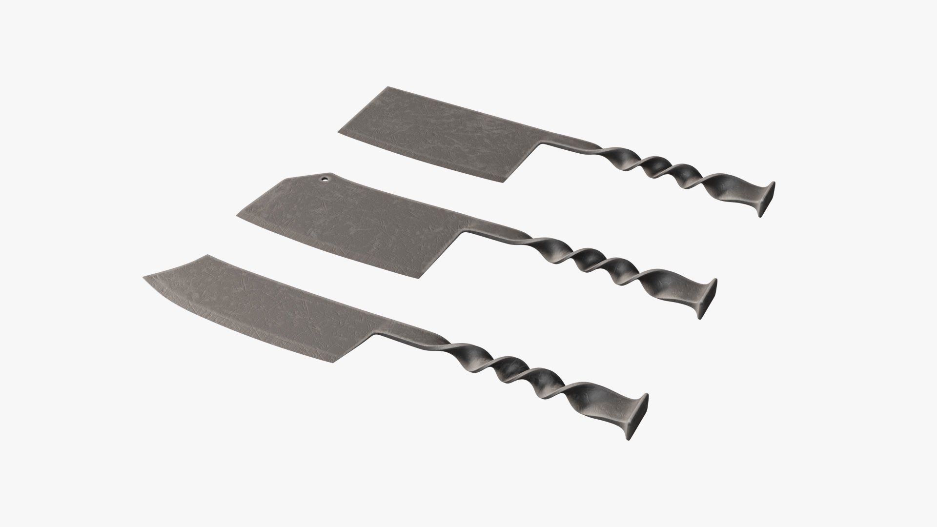 Medieval Cleavers Set 2 Model - TurboSquid 1894972