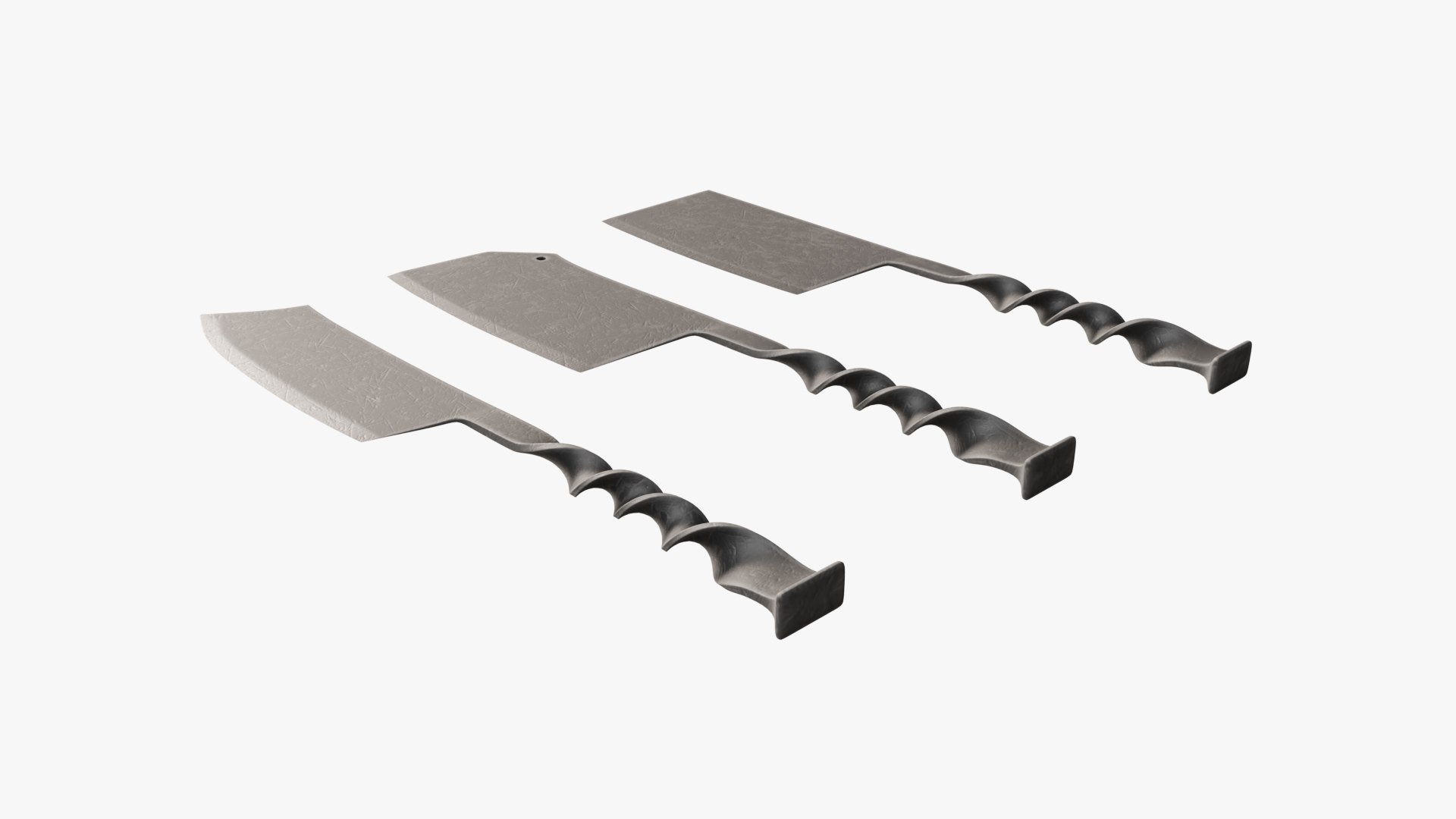 Medieval Cleavers Set 2 Model - TurboSquid 1894972