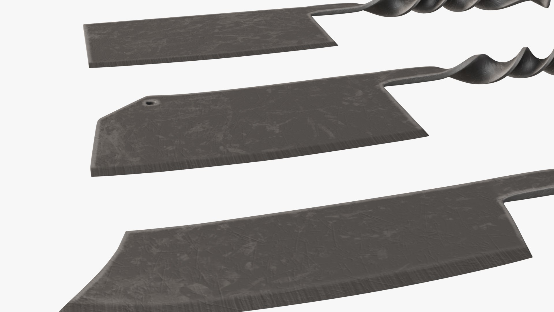 Medieval Cleavers Set 2 Model - TurboSquid 1894972