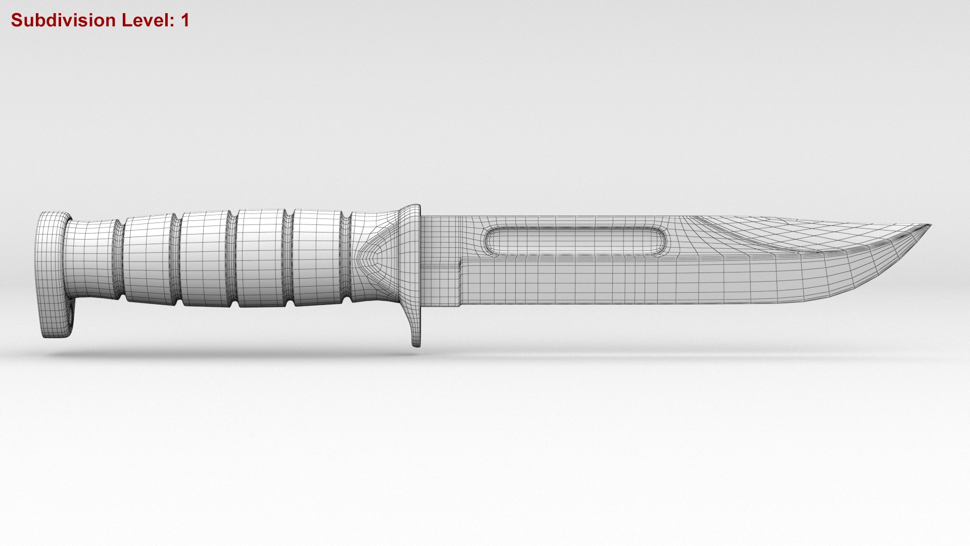 KA-BAR D2 Extreme Fighting Knife 1292 3D Model - TurboSquid 1874002