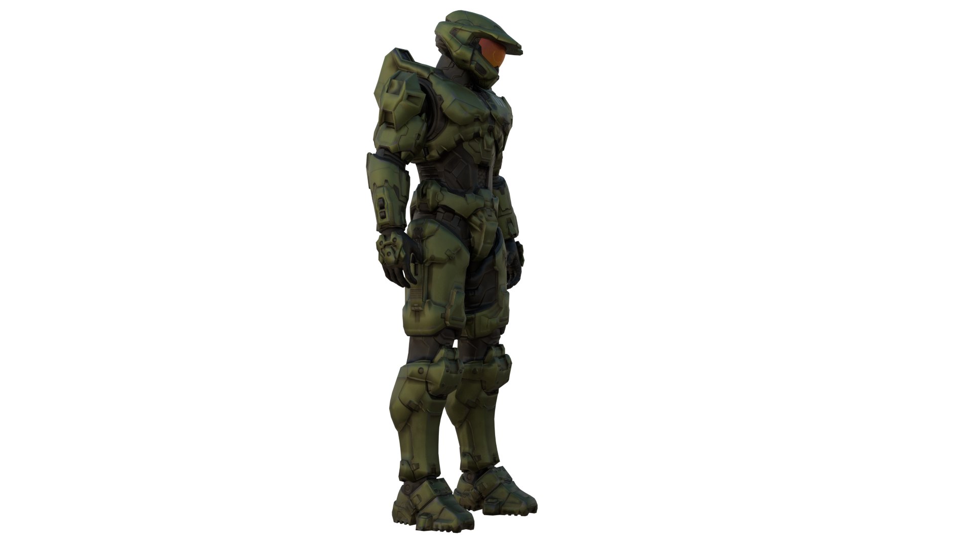 3D Highly Detailed Master Chief 3D Model Realistic Spartan Armor ...