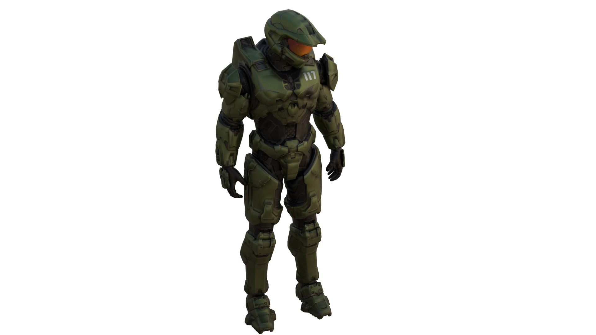 3D Highly Detailed Master Chief 3D Model Realistic Spartan Armor ...