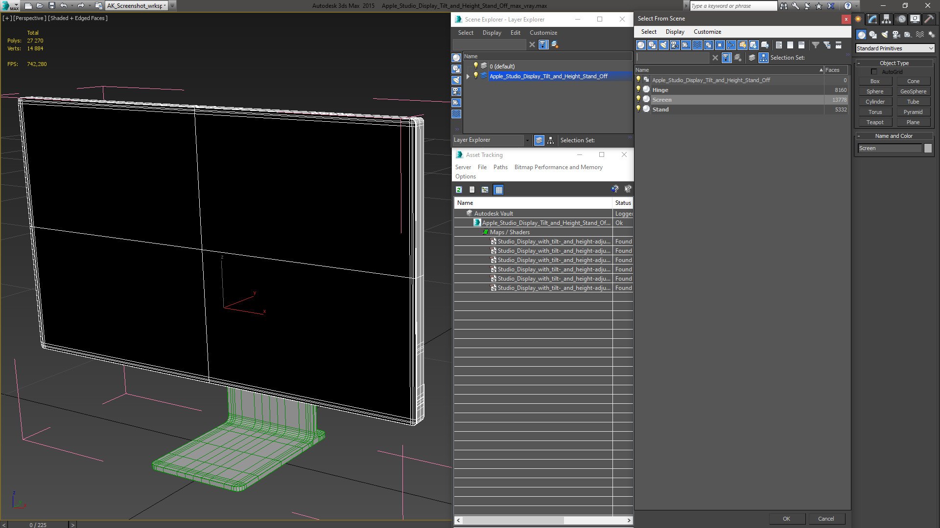 3D Apple Studio Display Tilt and Height Stand Off model - TurboSquid ...