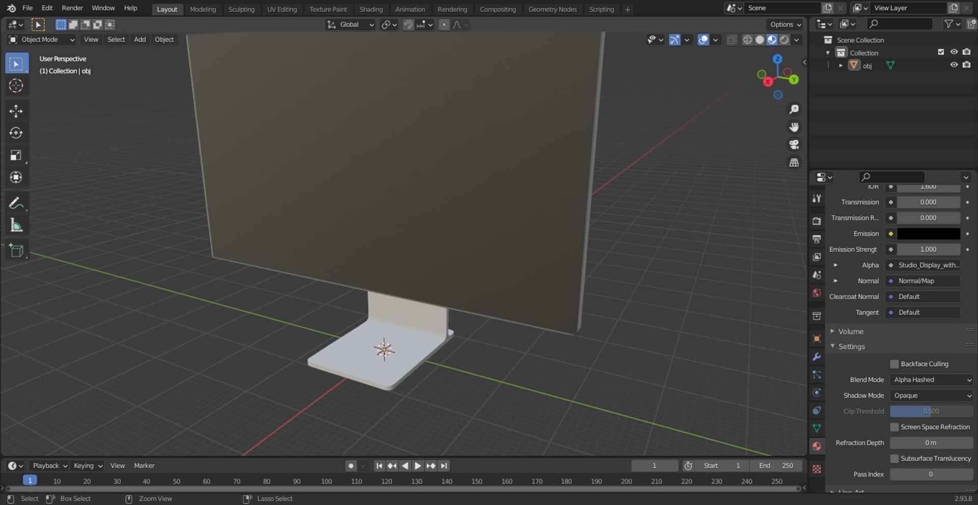 3D Apple Studio Display Tilt and Height Stand Off model - TurboSquid ...