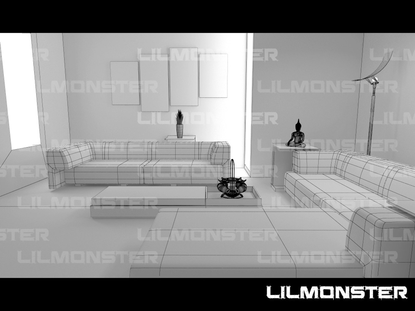 living room 3d model