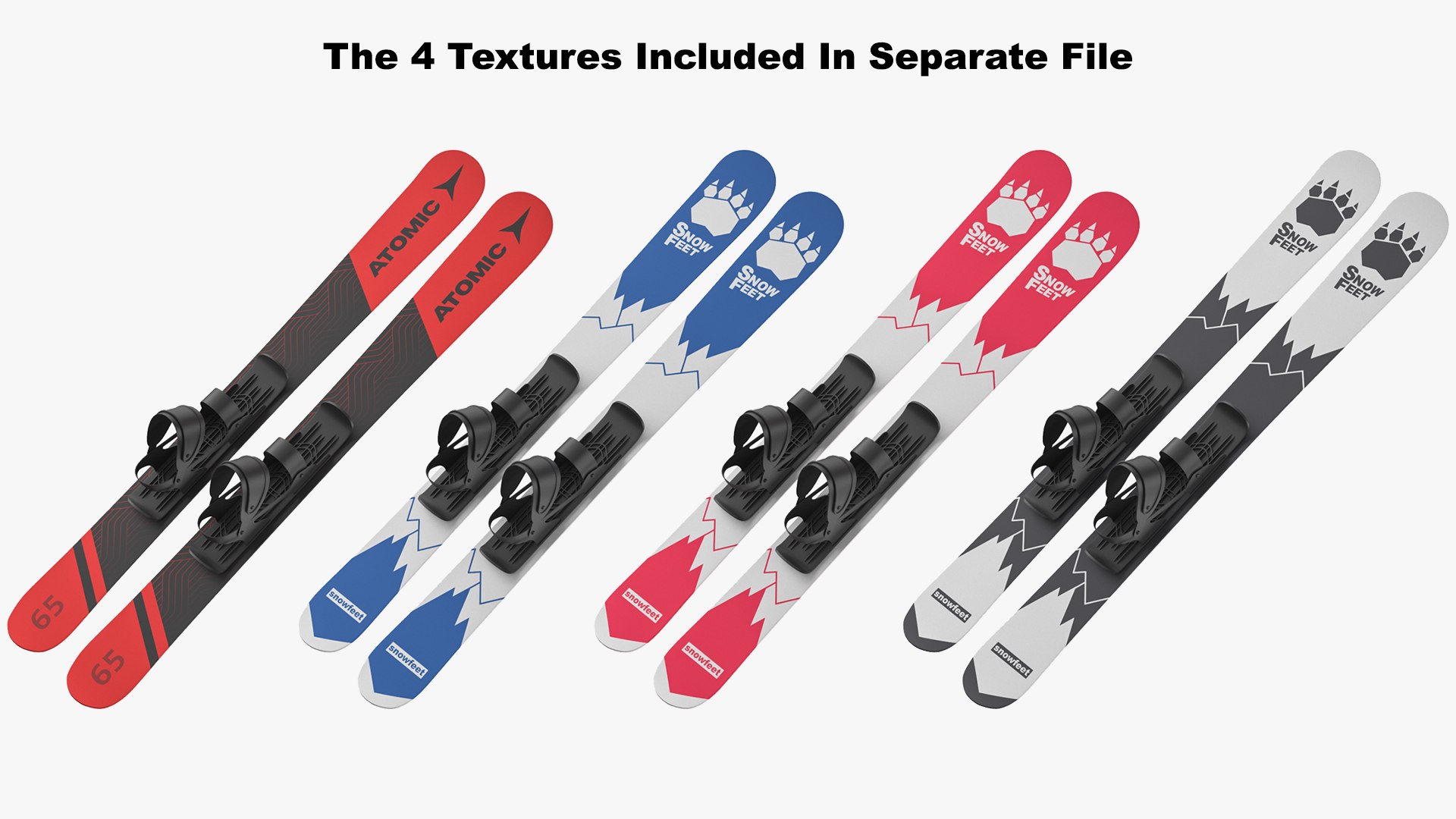 Snow Skis 03 3D Model - TurboSquid 2185063