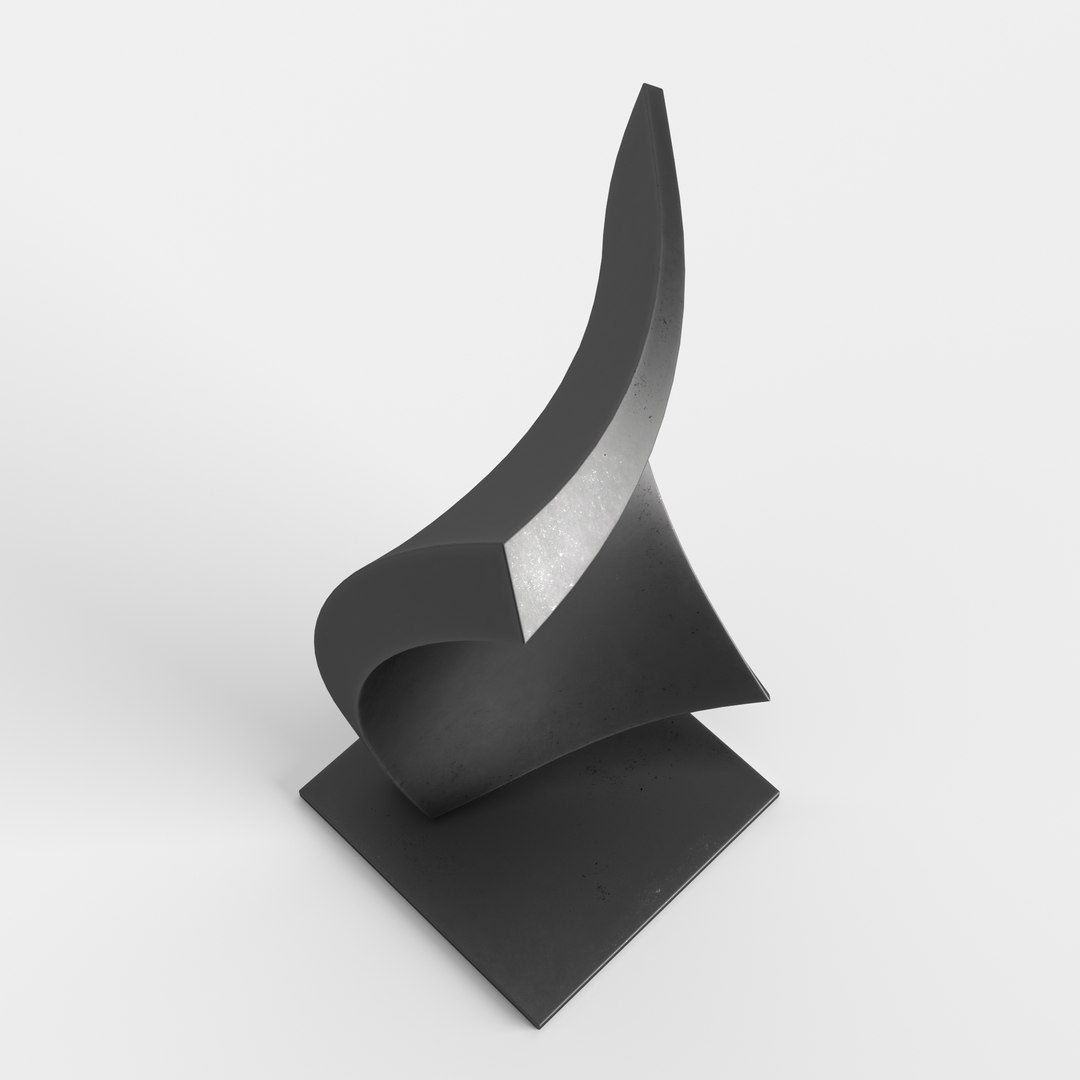 3D Modern Decorative Abstract Metal Art Sculpture 19 - TurboSquid 1866890