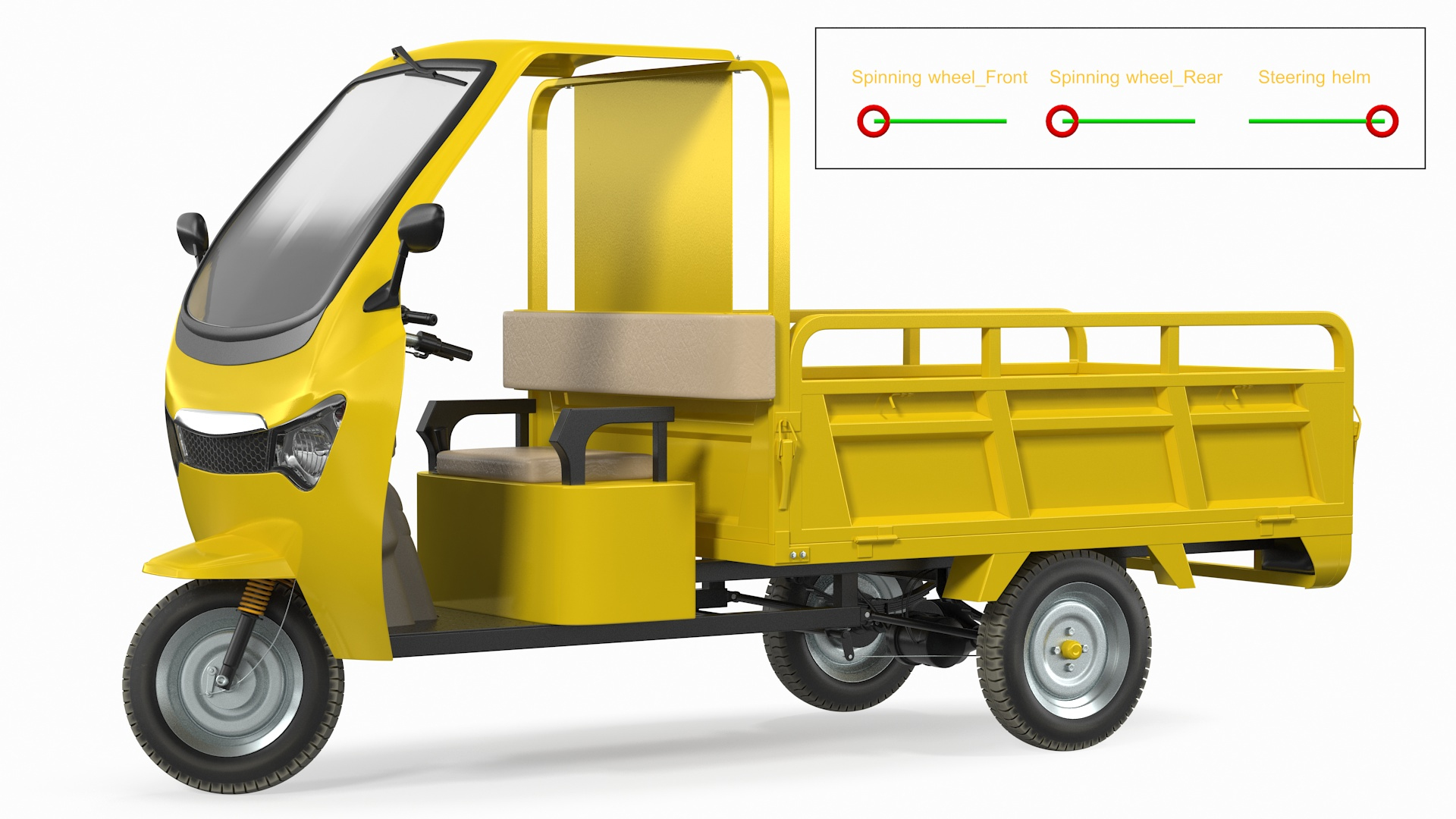 3D Model Electric Cargo Tricycle Rickshaw - TurboSquid 1576098