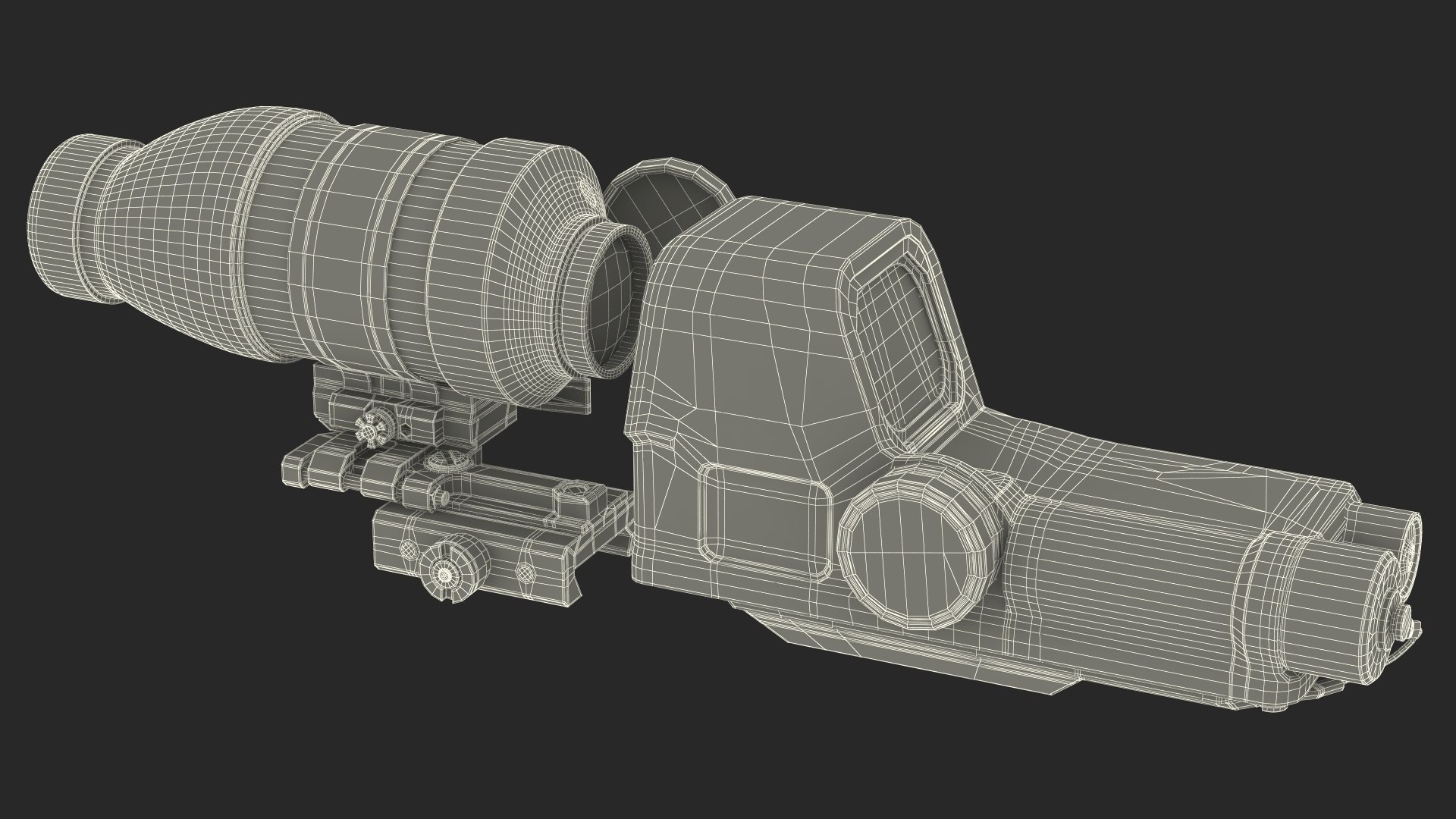 3D Scope Optic For Firearm - TurboSquid 2130188