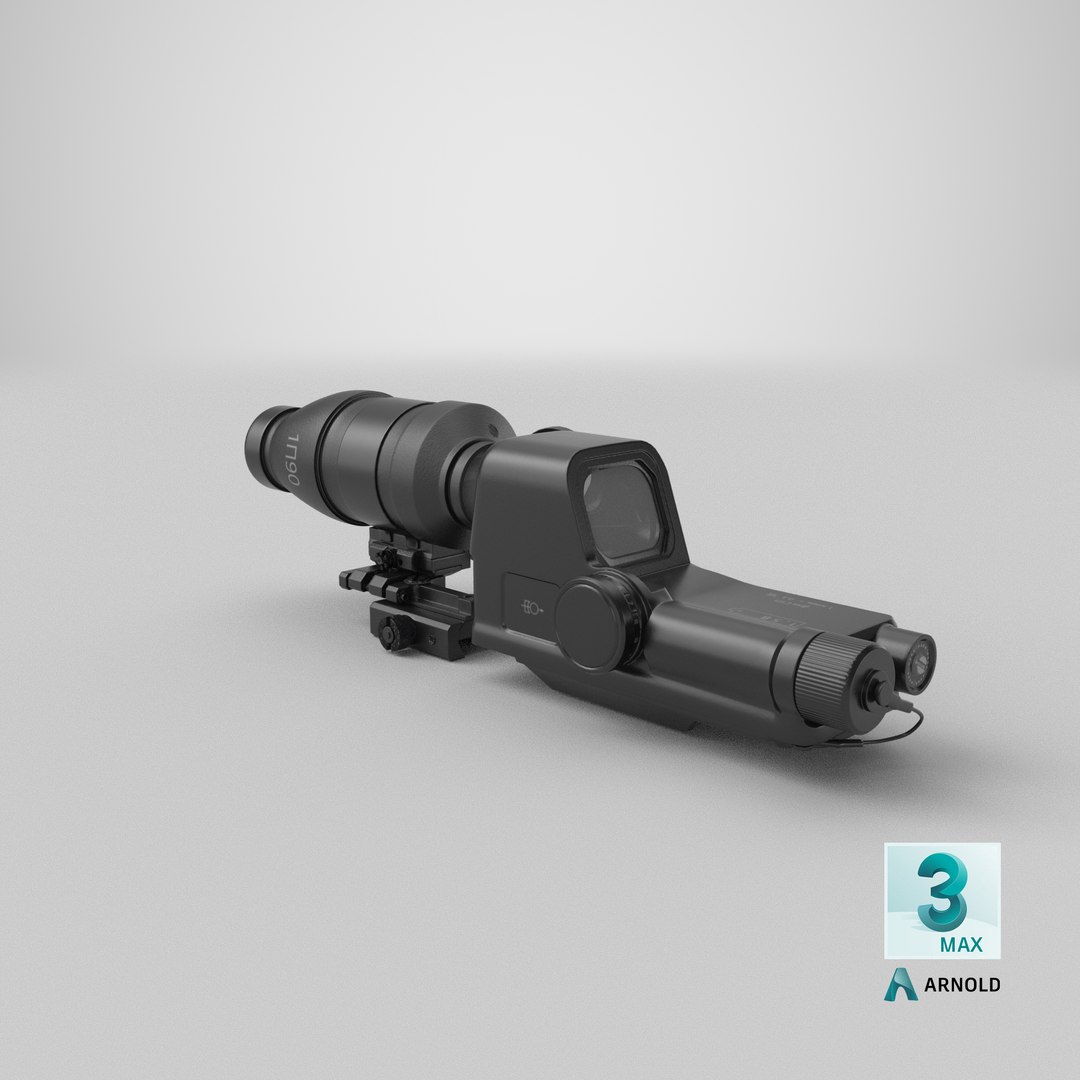 3D Scope Optic For Firearm - TurboSquid 2130188
