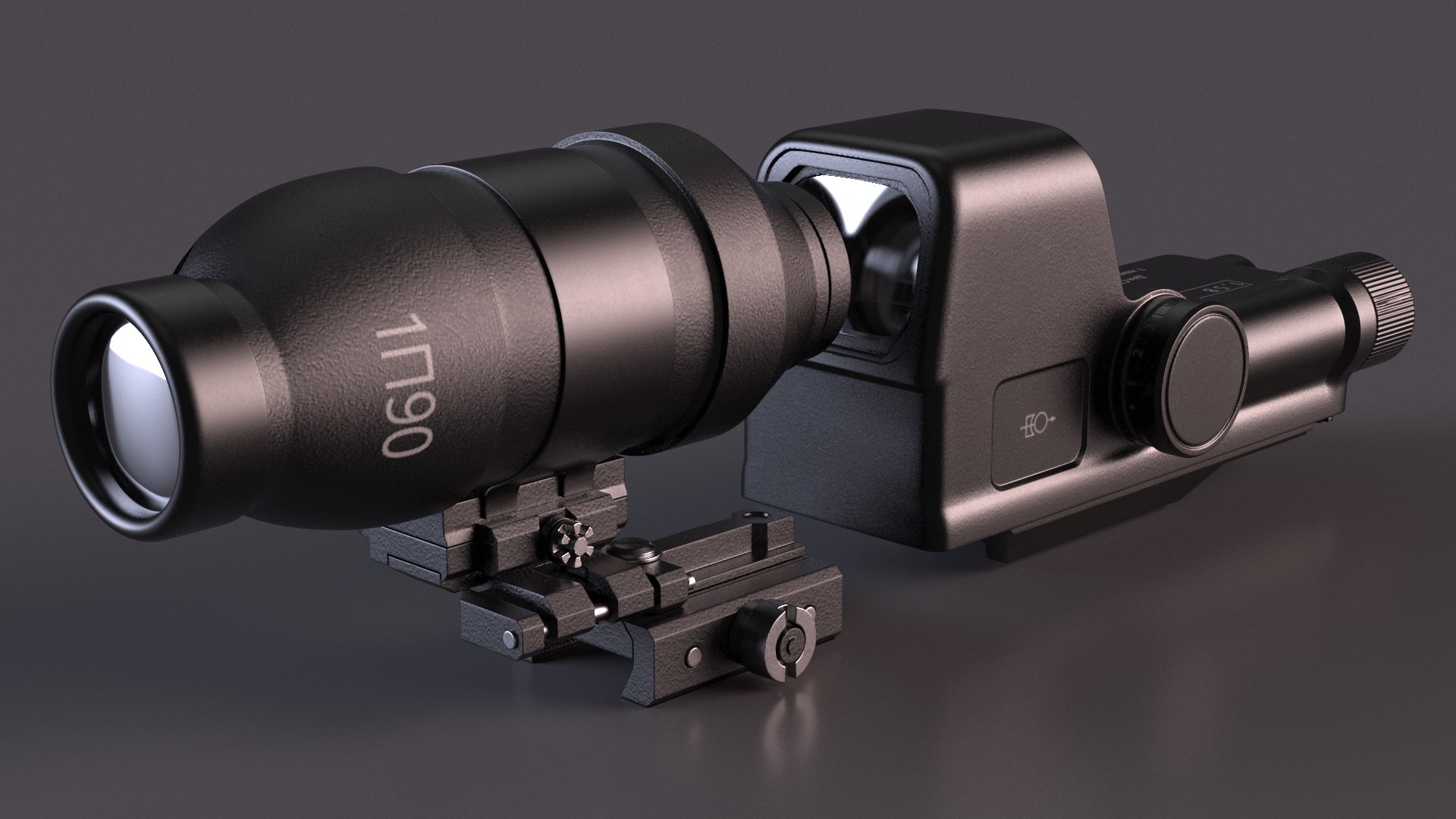 3D Scope Optic for Firearm - TurboSquid 2130188