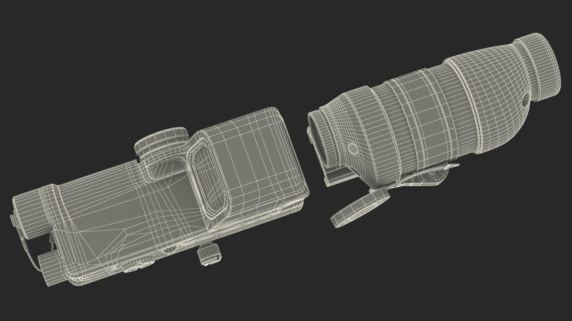 3D Scope Optic For Firearm - TurboSquid 2130188