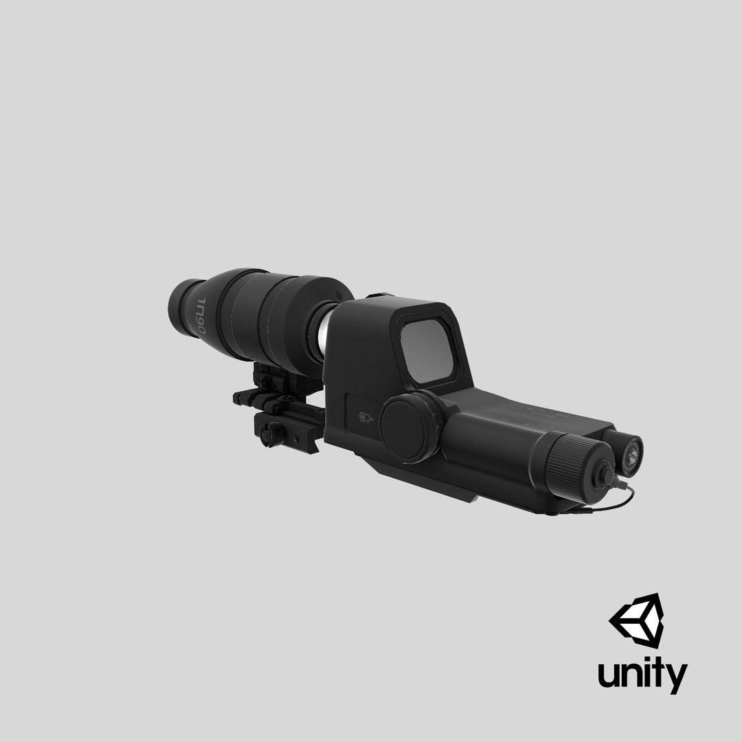 3D Scope Optic For Firearm - TurboSquid 2130188