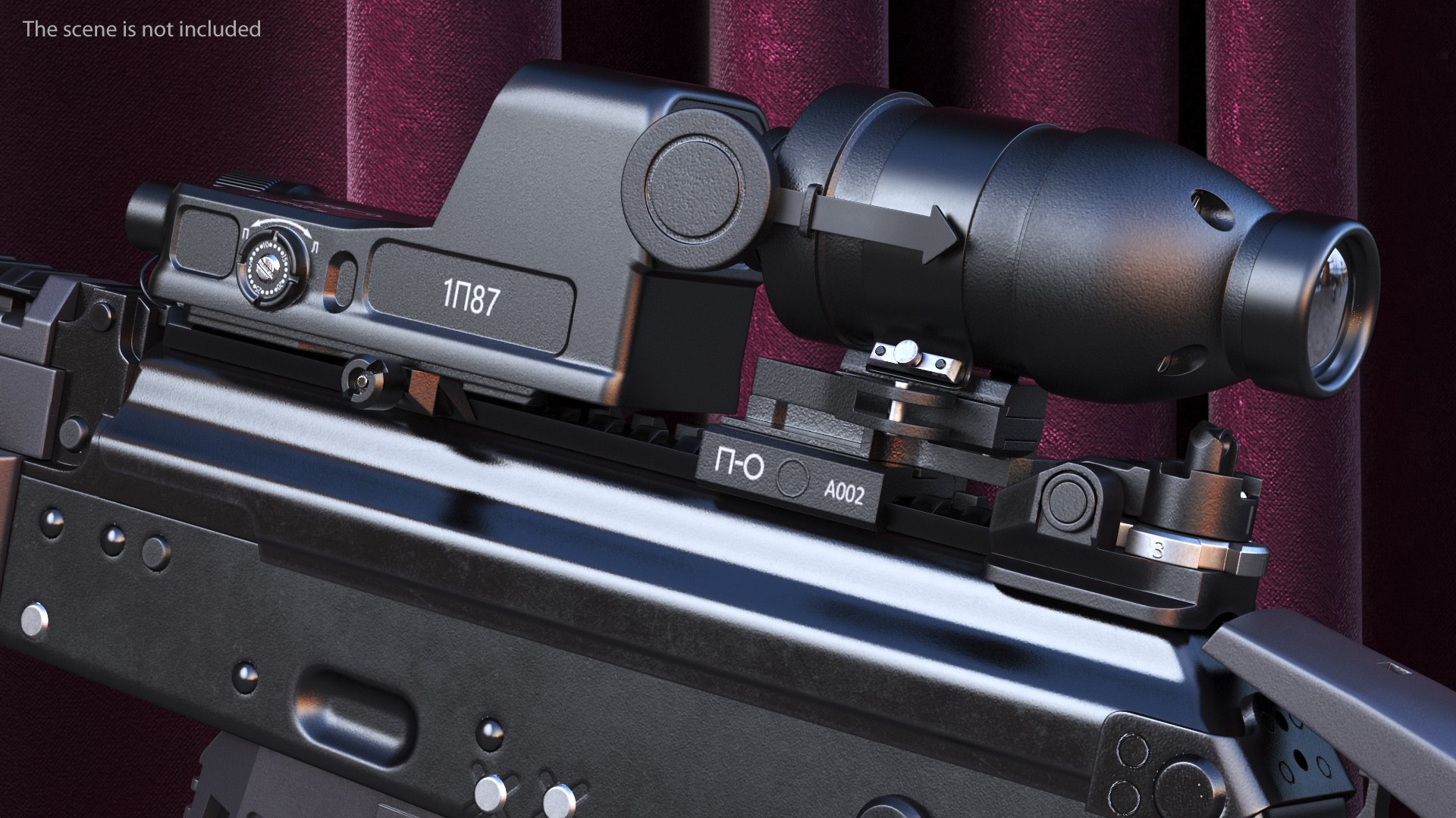 3D Scope Optic for Firearm - TurboSquid 2130188