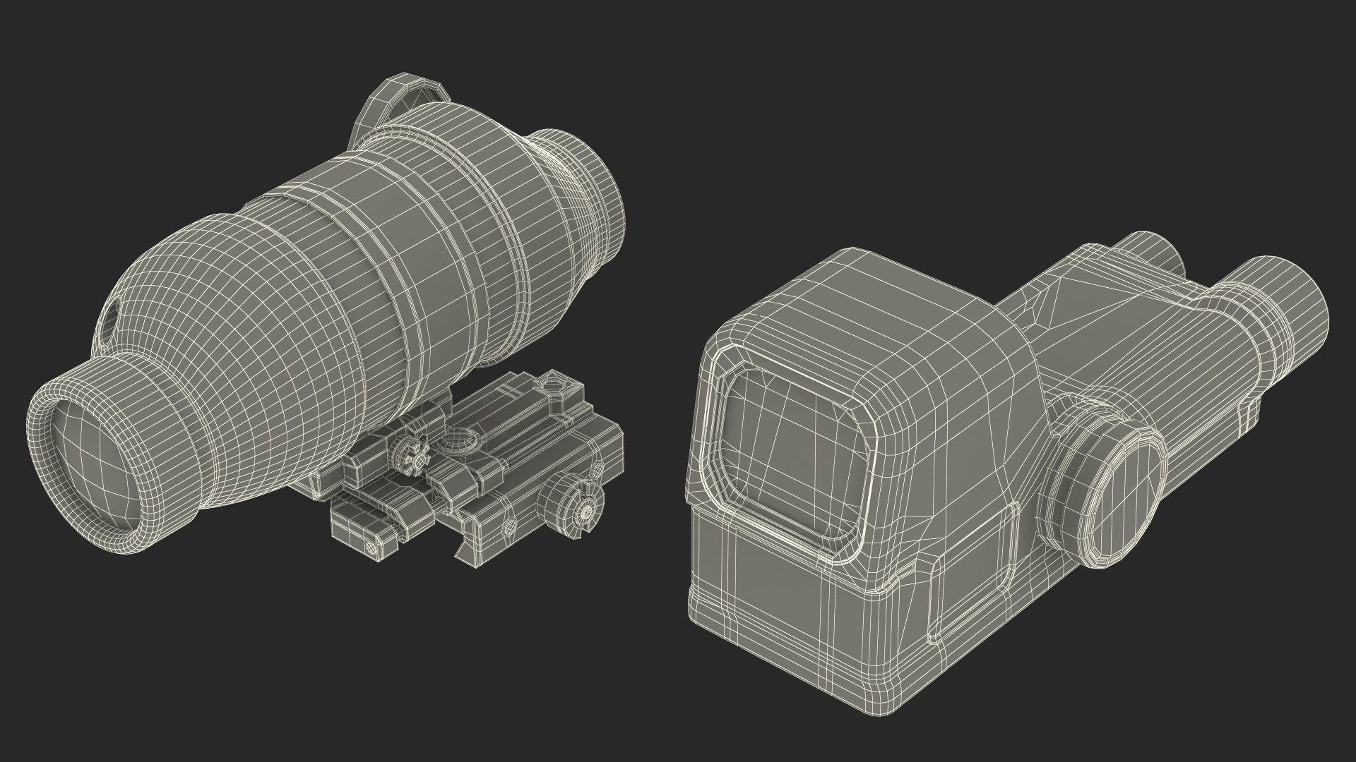 3D Scope Optic For Firearm - TurboSquid 2130188