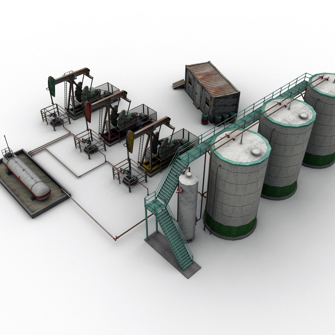 3d Model Oil Field