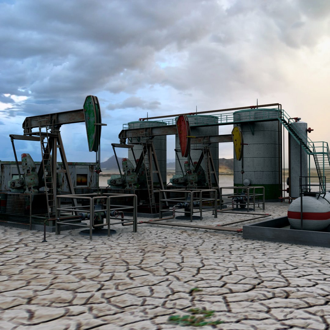 3d Model Oil Field