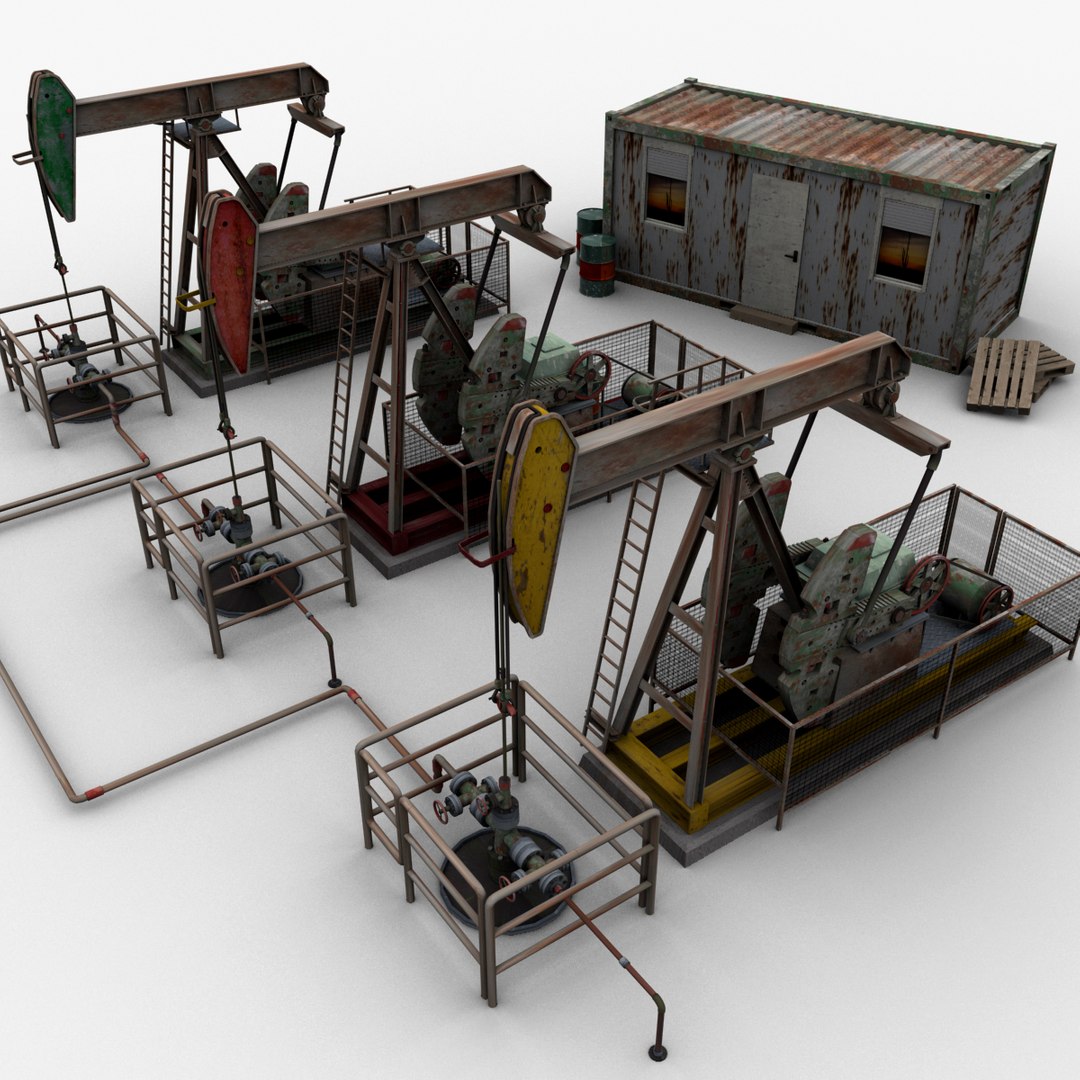 3d Model Oil Field