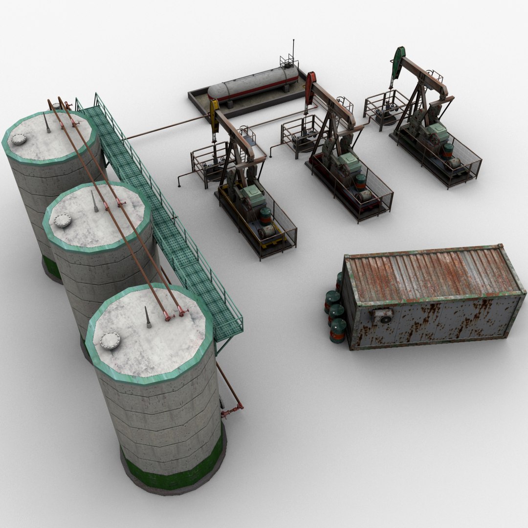 3d Model Oil Field