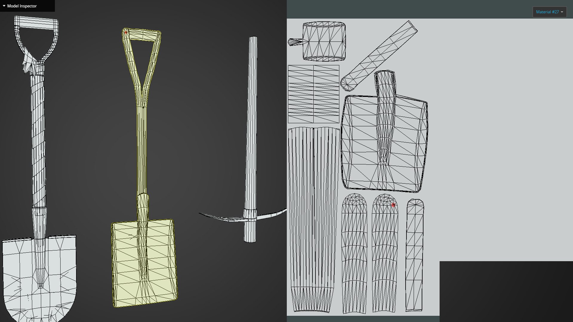 Game Ready Shovel Set Model - TurboSquid 2047917