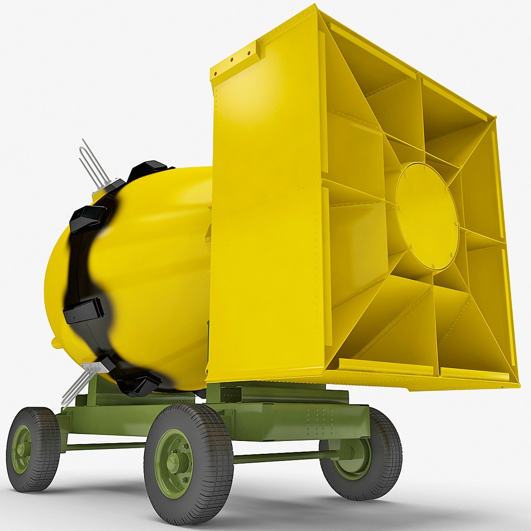 3d Atomic Bomb Fat Man Model