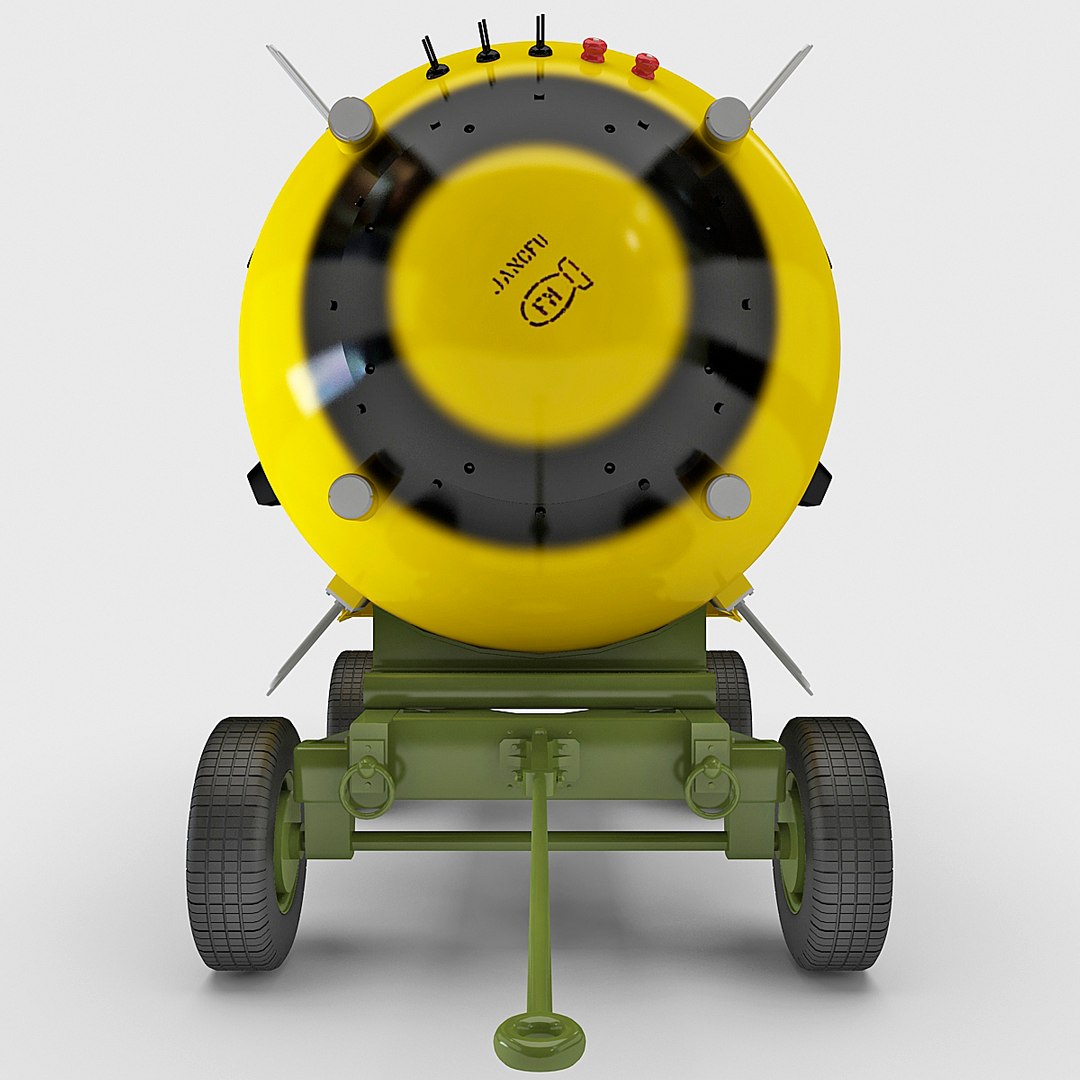 3d Atomic Bomb Fat Man Model