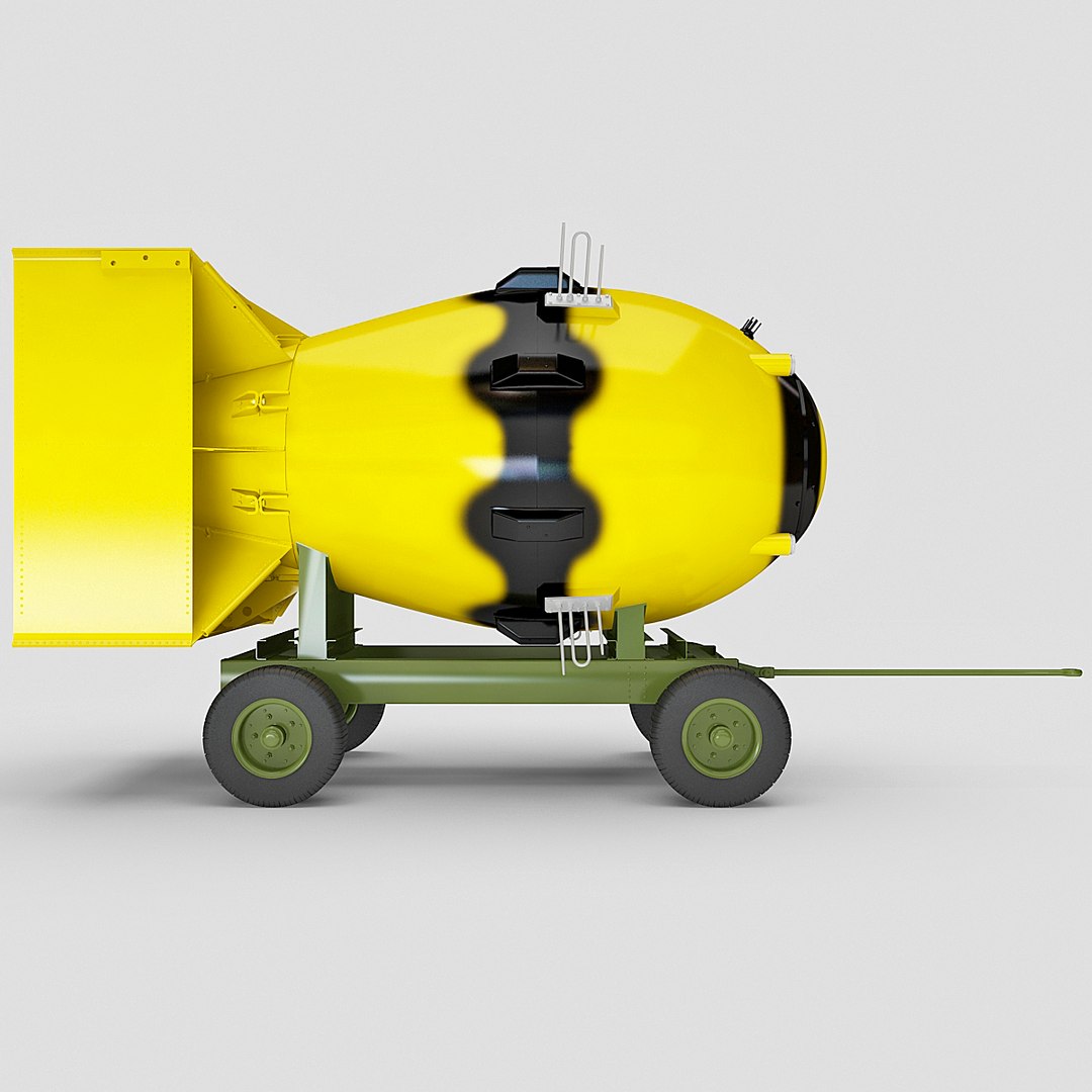 3d Atomic Bomb Fat Man Model