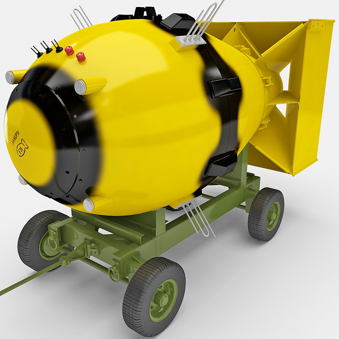 3d Atomic Bomb Fat Man Model