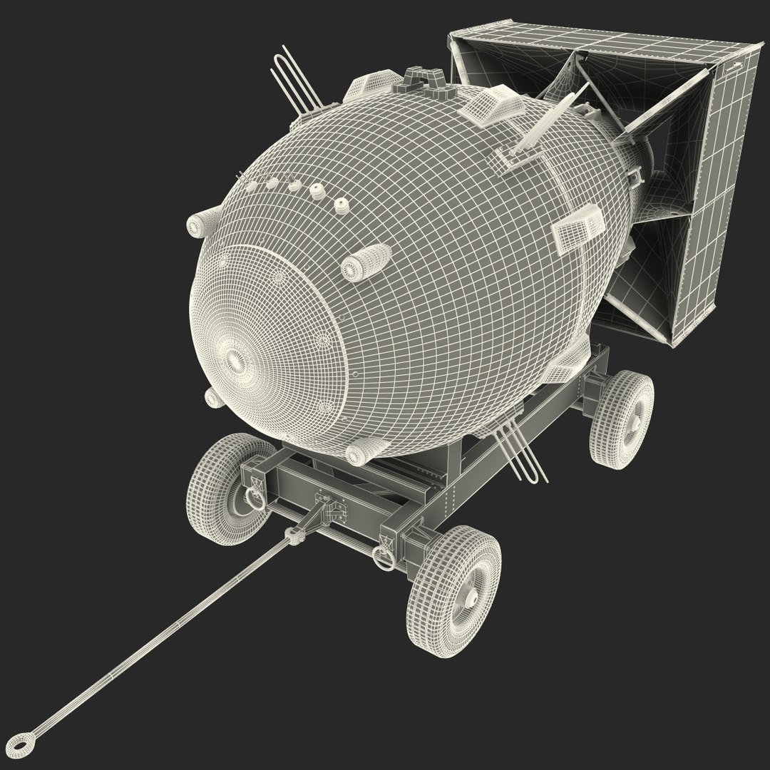 3d Atomic Bomb Fat Man Model