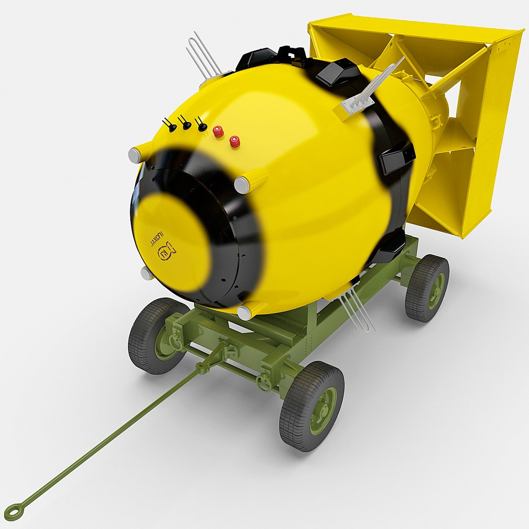 3d atomic bomb fat man model