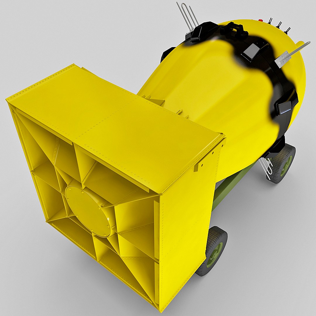 3d Atomic Bomb Fat Man Model