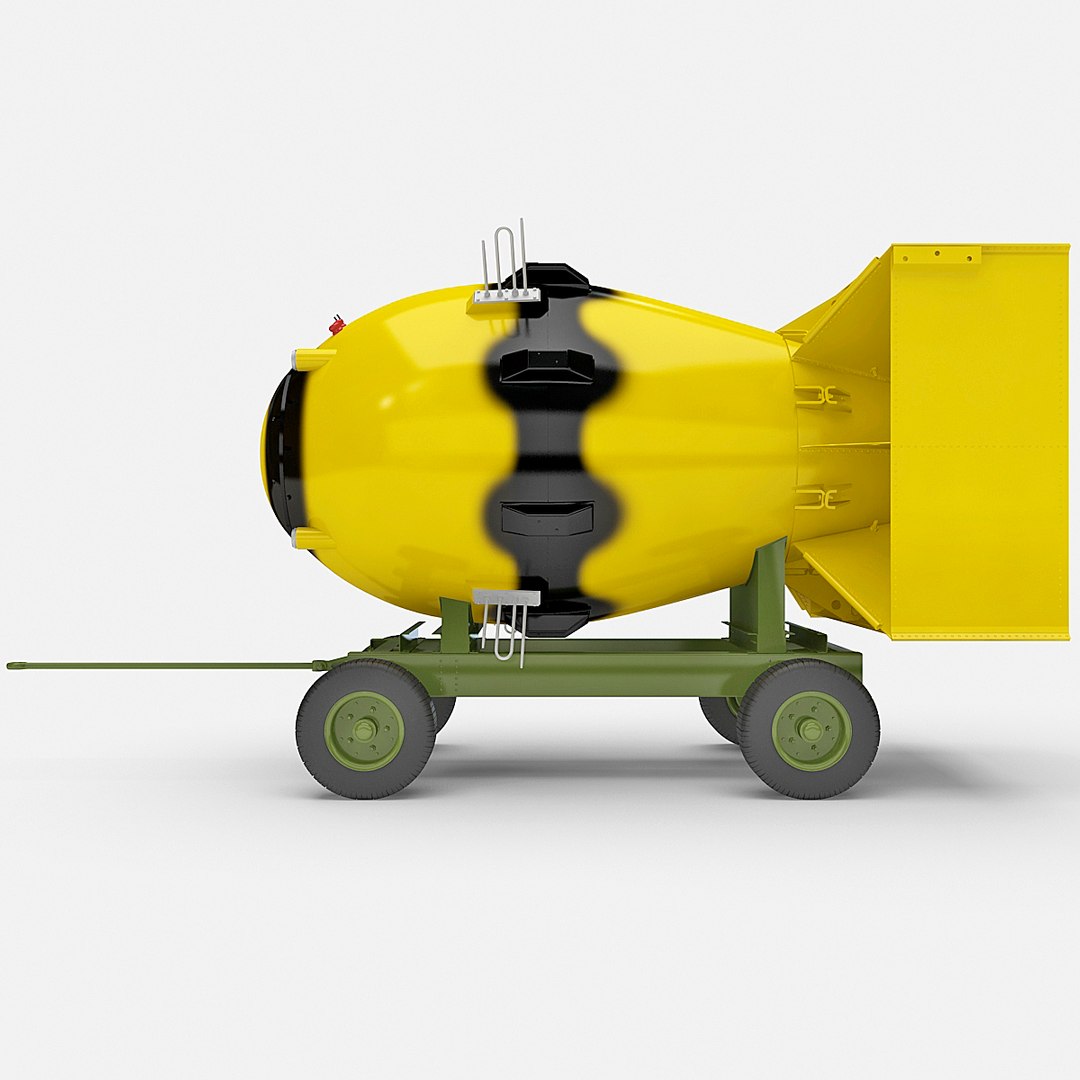 3d Atomic Bomb Fat Man Model