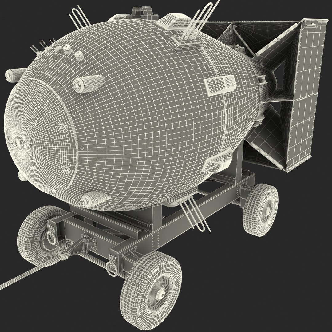 3d atomic bomb fat man model